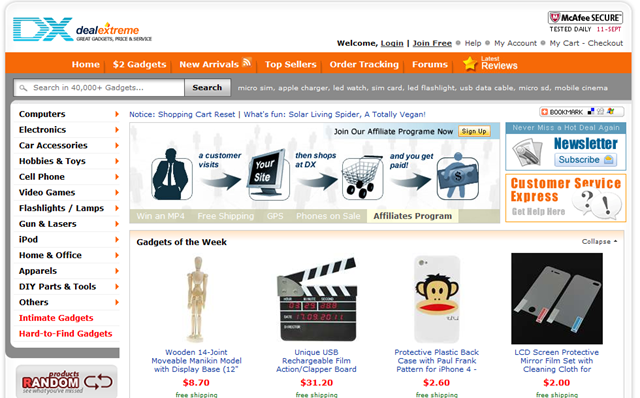 Como comprar en DealExtreme – Un Poco Geek