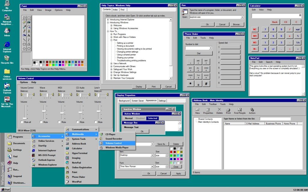 Utiliza Windows 95 en tu navegador web – Un Poco Geek